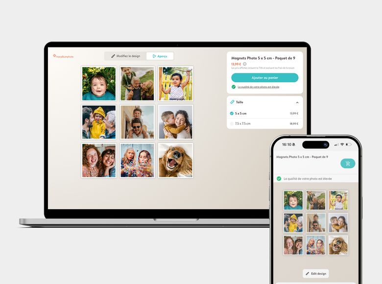 Magnets photo personnalisés | Aimants personnalisés | Photobox